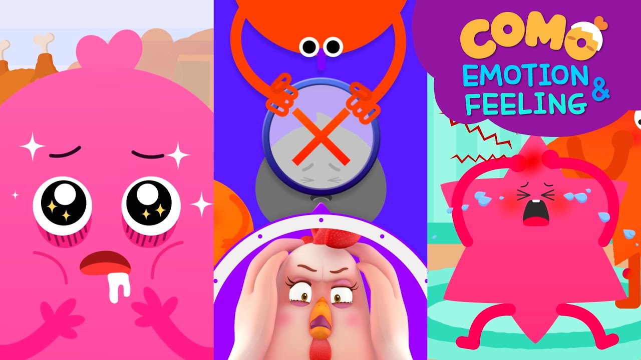 Emotion & Feeling with Como | Learn emotion 15min | Cartoon video for ...