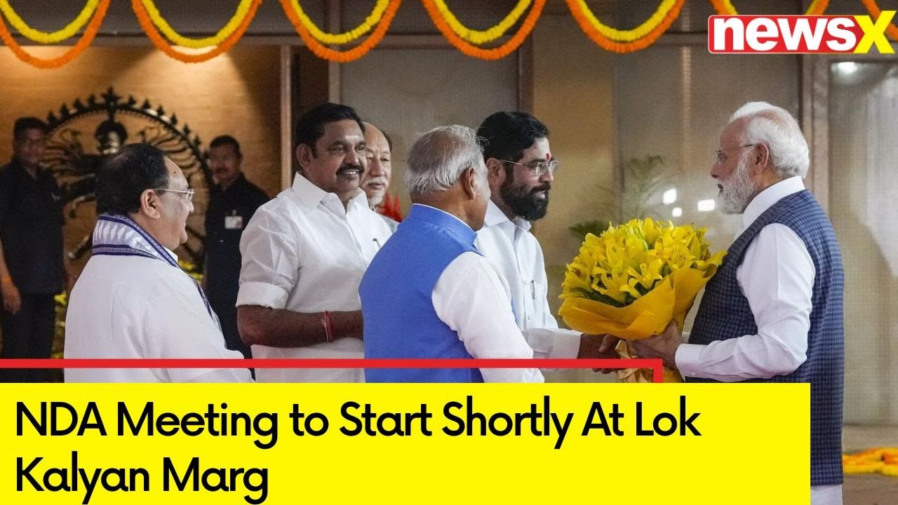 NDA Meeting to Start Shortly At Lok Kalyan Marg | NDA Leaders Arrive ...