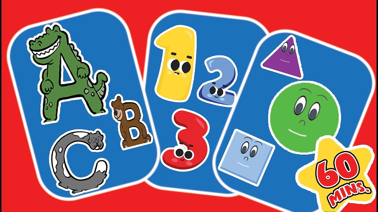 Learn ABC, Shapes, 123 with Song Compilation for Toddlers/Preschoolers ...