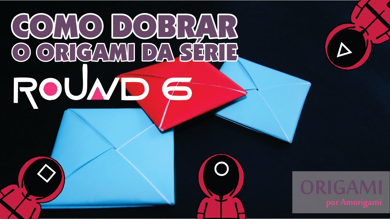 COMO FAZER ORIGAMI DA SÉRIE ROUND 6 SQUIDGAME DDAKJI DIY #SquidGame # ...