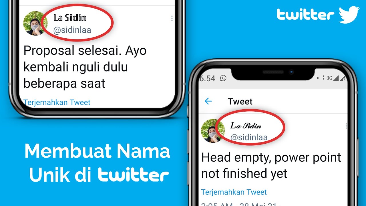 Cara Membuat Nama Unik di Twitter - YouTube