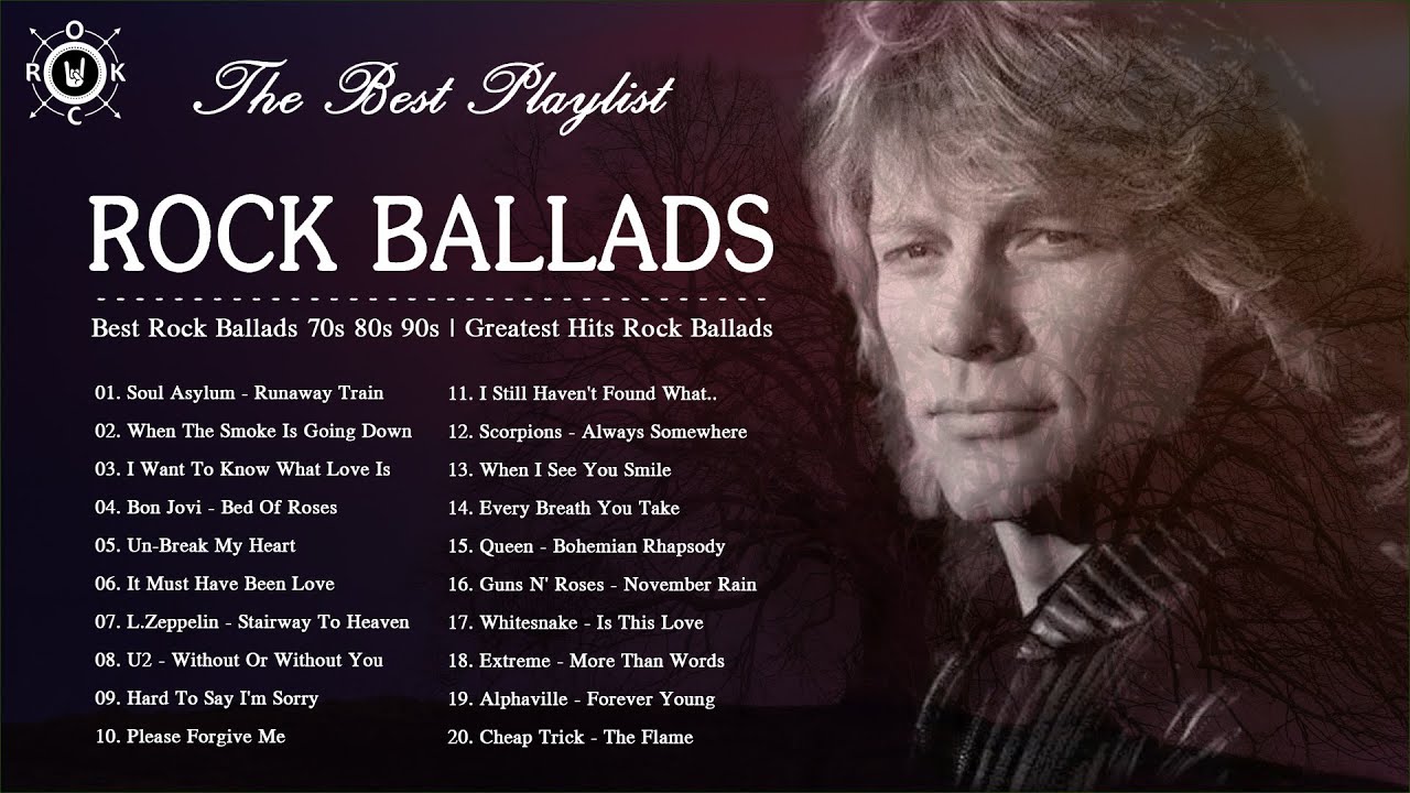 Rock Ballads 70s 80s 90s | Rock Ballads Gently The Most Mood - YouTube