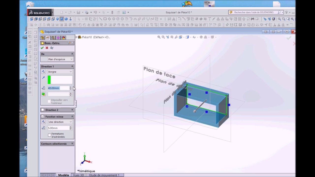 Solidworks Maquette pont leçon 1 initiation Didacool - YouTube