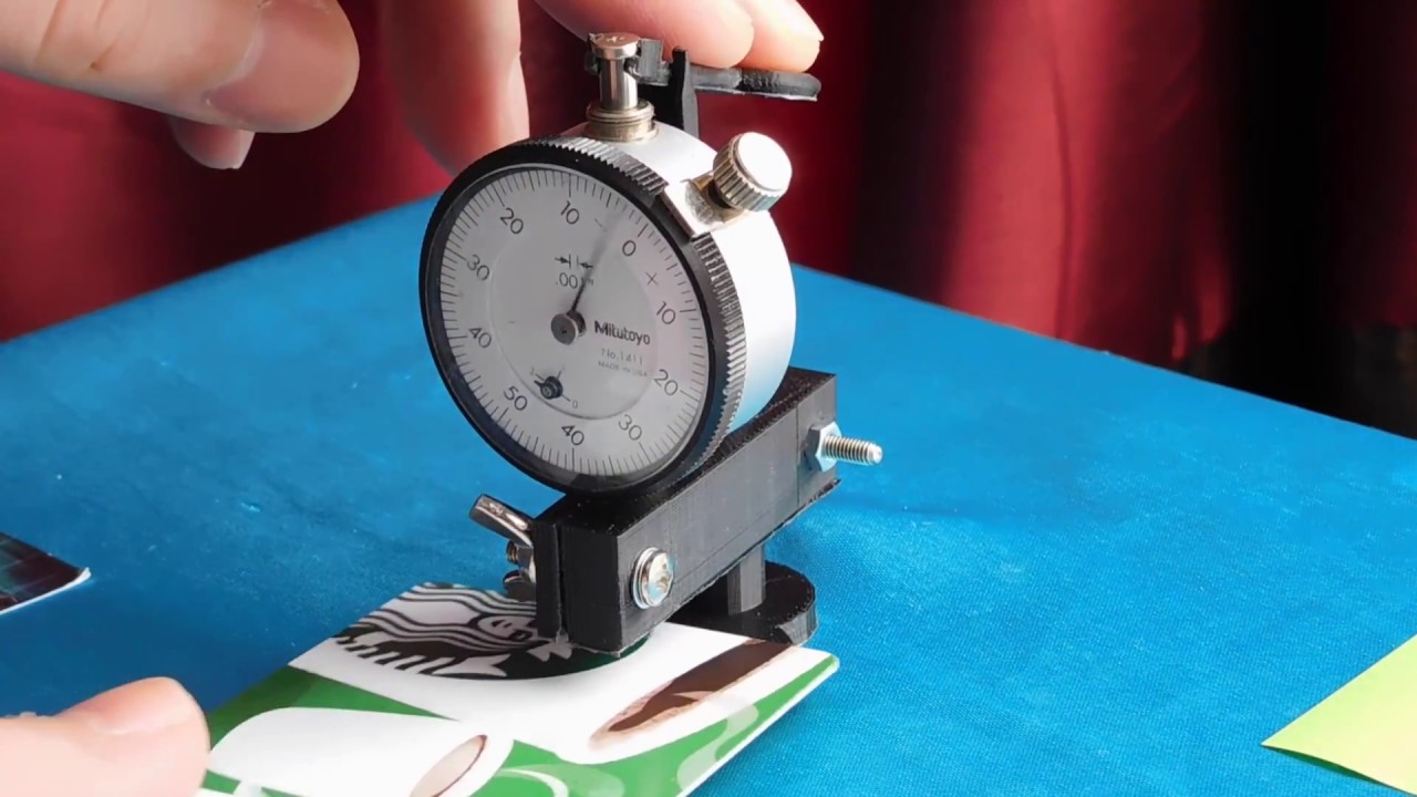 3D Printed Thickness Gauge from a Dial Indicator - YouTube
