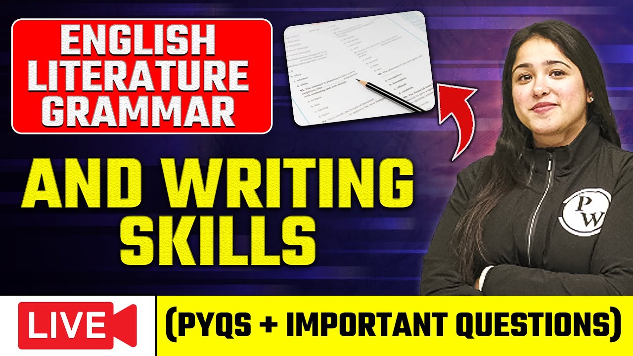 English Literature Grammar And Writing Skills | PYQs + Important ...