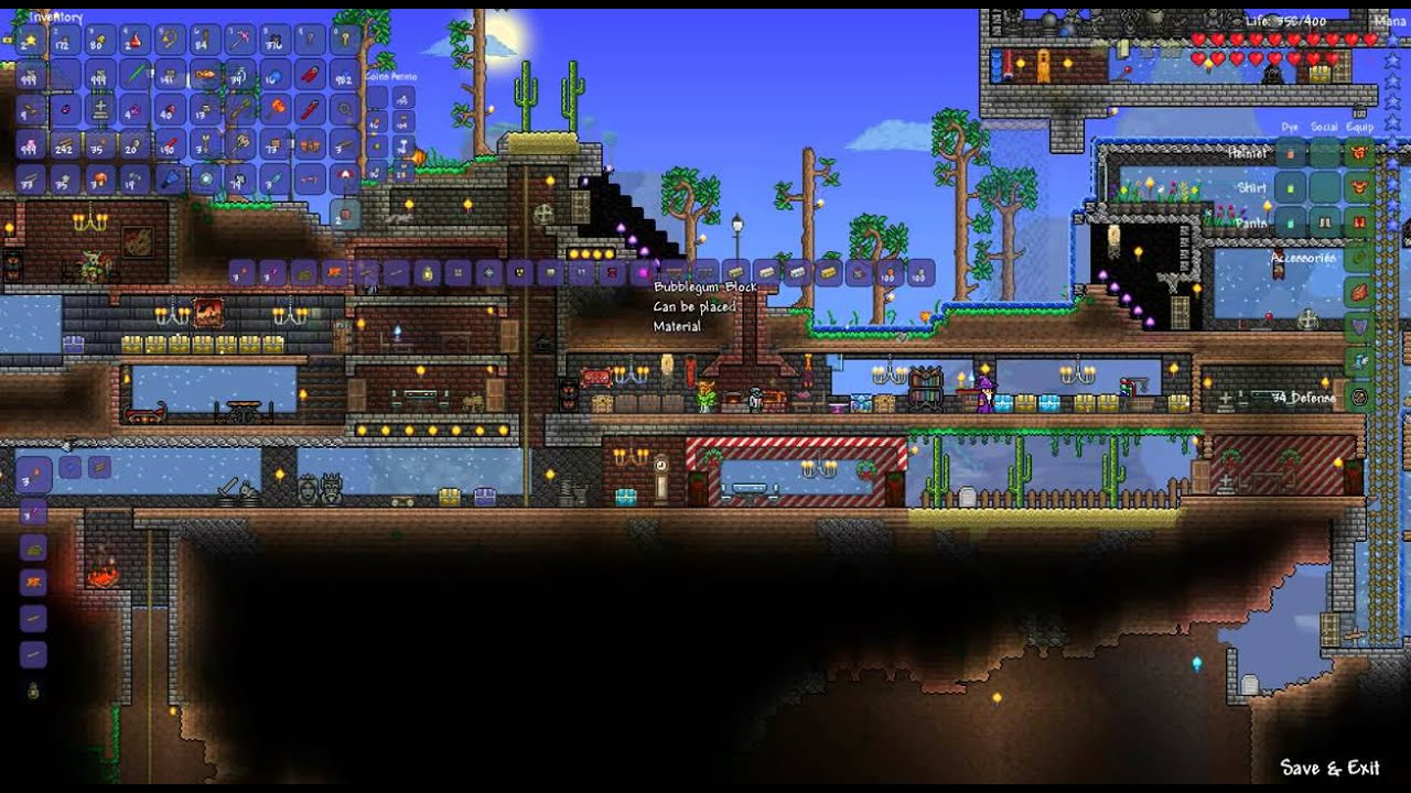Το σπίτι μου στο Terraria HARD MODE... Παρατήστε το MINECRAFT και παμε ...