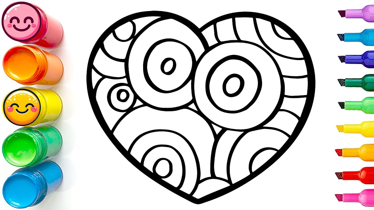 How to Draw a Decorative Heart Design | Step by Step Drawing Tutorial ...