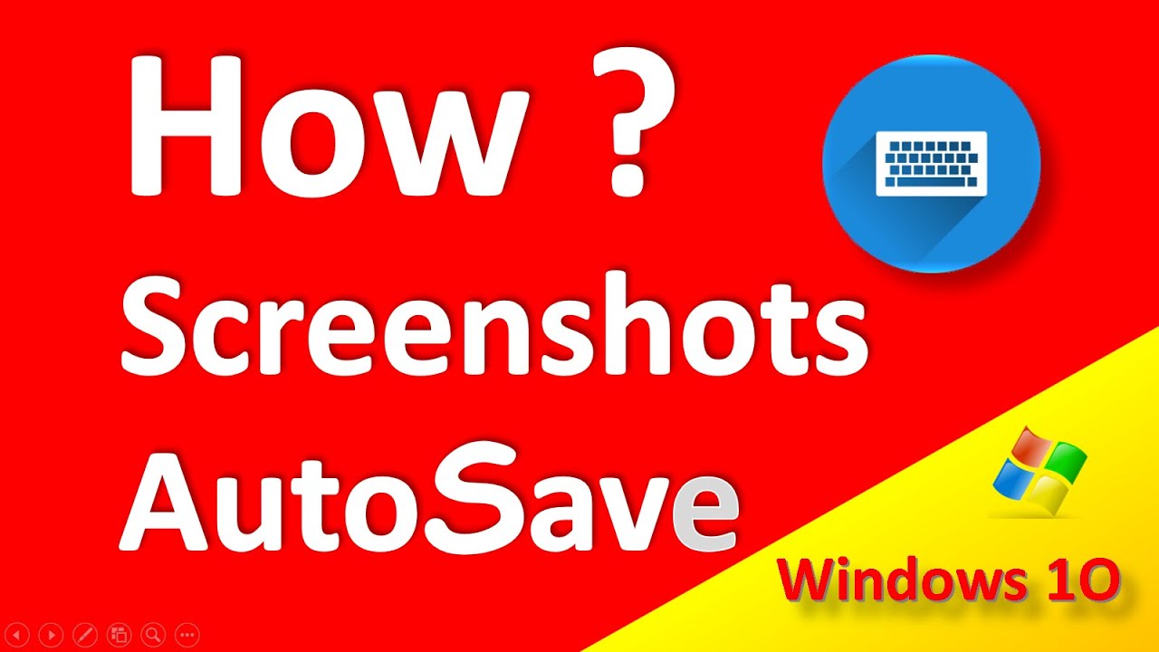 Do you know, You can take Screenshot & Automatically Save it to File ...