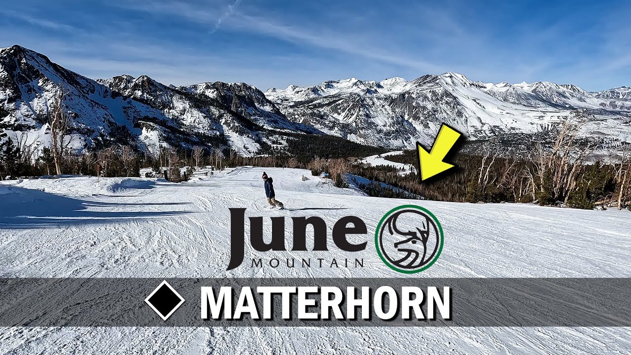 SNOWBOARDING in JUNE MOUNTAIN , California - Her favorite Black Diamond ...