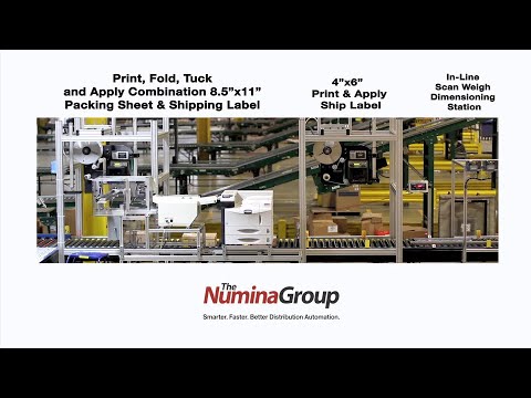 Automated Print and Apply of Packing Sheets and Shipping Labels - YouTube