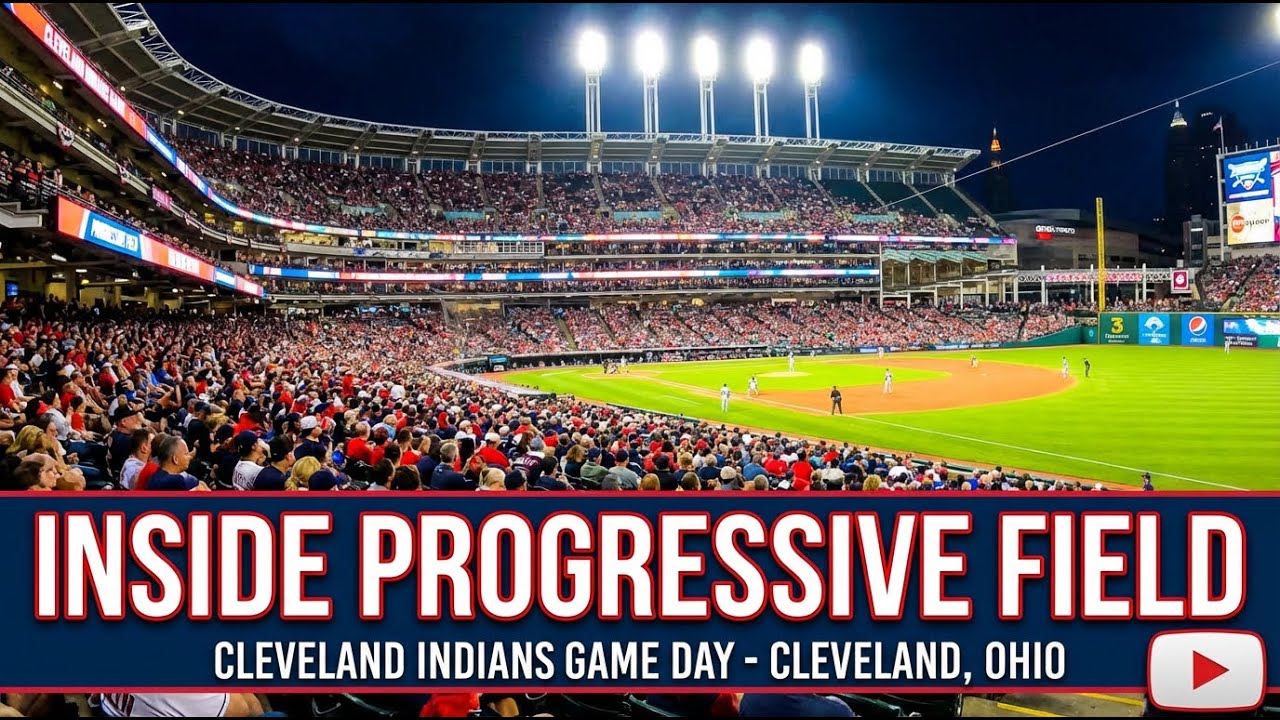 Inside Progressive Field for a Cleveland Indians Game - Cleveland, Ohio ...