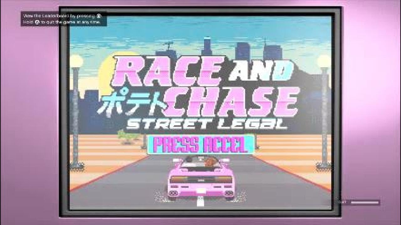 GTA Online - Race And Chase Street Legal Arcade Game - YouTube