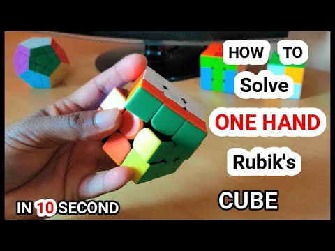 HOW TO SOLVE RUBIK'S CUBE ONE HANDED (OH CUBE) - YouTube