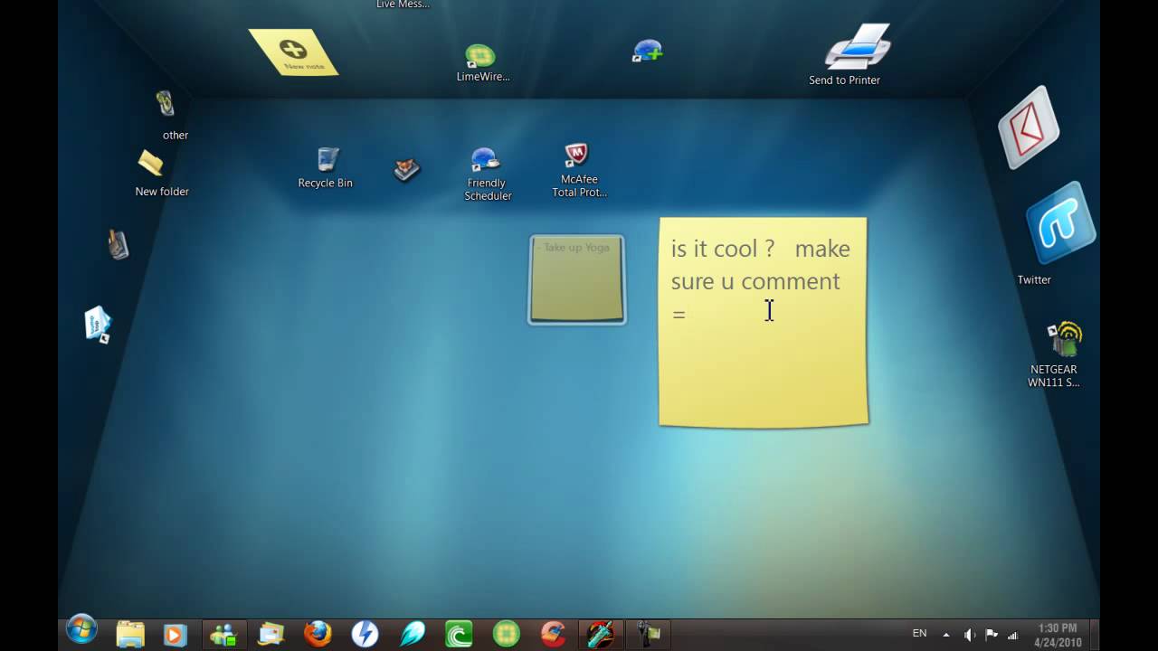 windows 7 bumptop real desktop - YouTube