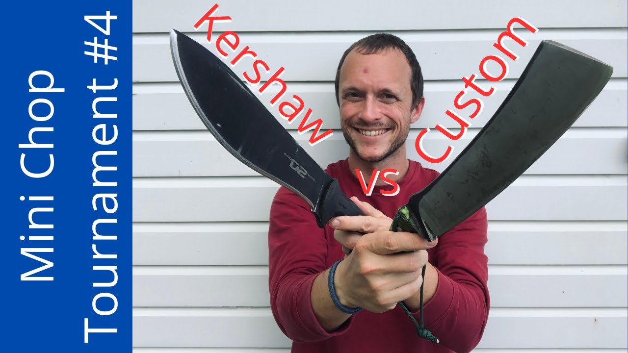 D2 Kershaw VS BladeSports Chopper | Mini Chop Tournament - YouTube