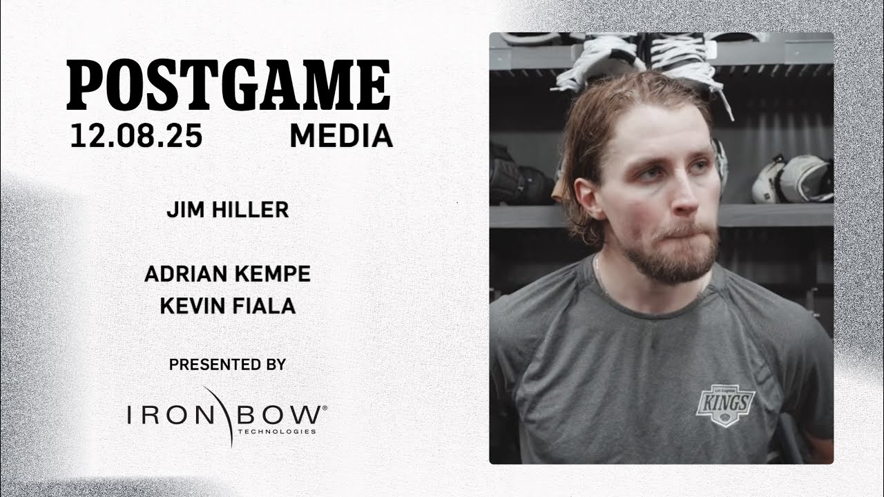 MEDIA: Adrian Kempe, Kevin Fiala, and Jim Hiller | Postgame at UTA ...