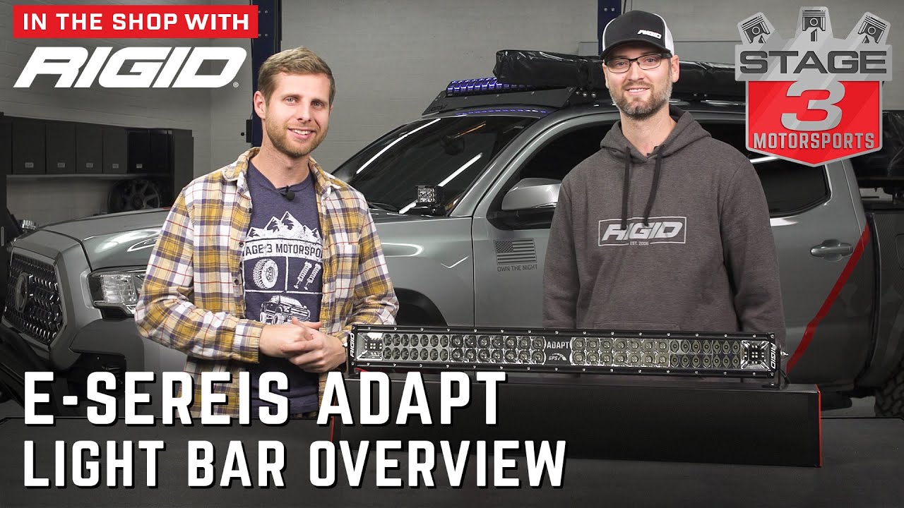 In The Shop With RIGID: Adapt E-Series Light Bar Overview - YouTube