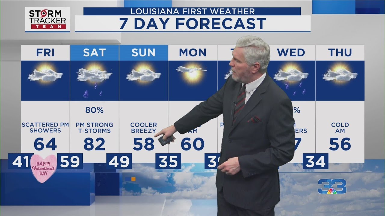 Weather Forecast for Baton Rouge – 2/13/25: Saturday Storms Ahead for ...