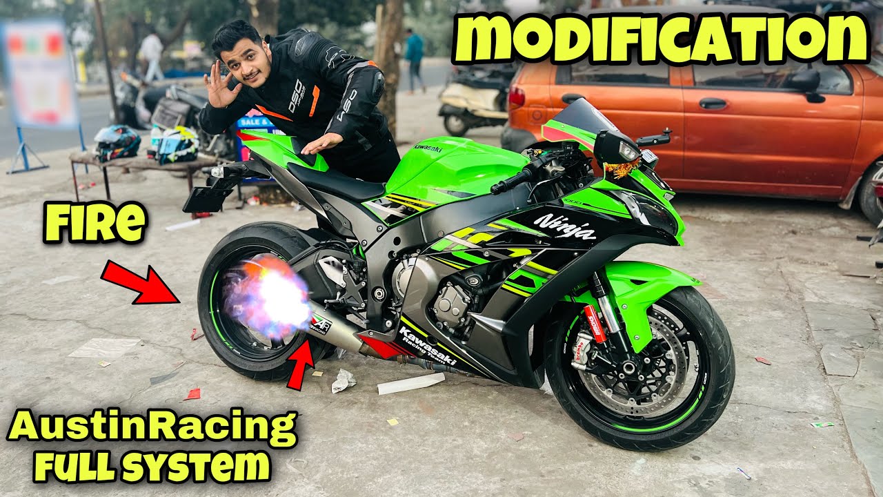 Kawasaki Zx-10r Modification || Austin Racing Full System On Zx-10r ...