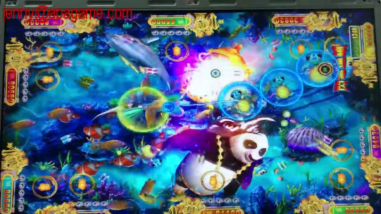 TAICHI PANDA fishing game machine kongfu panda - YouTube