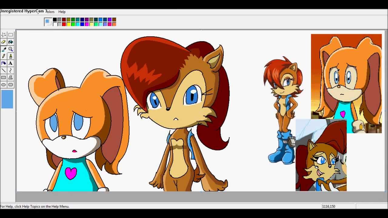 Recoloring cosmo and cream to alisia and sally (if yuo hate sally DON'T ...