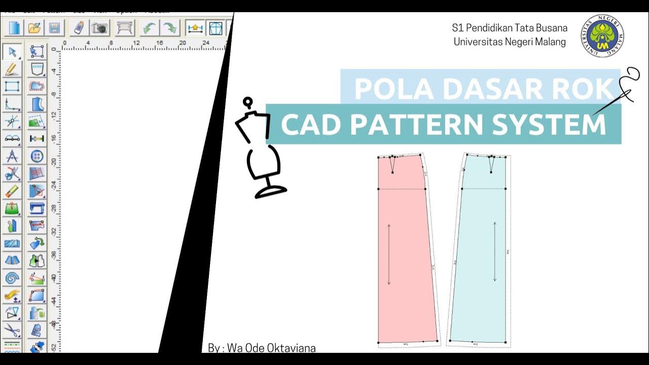 Pola Dasar Rok-CAD Pattern System Richpeace-DGS - YouTube