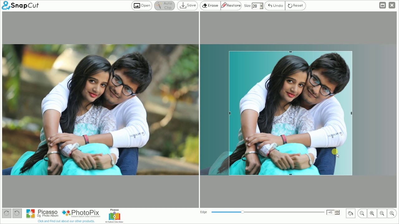 SNAPCUT software for auto cut photos whats new in version 4.0 - YouTube