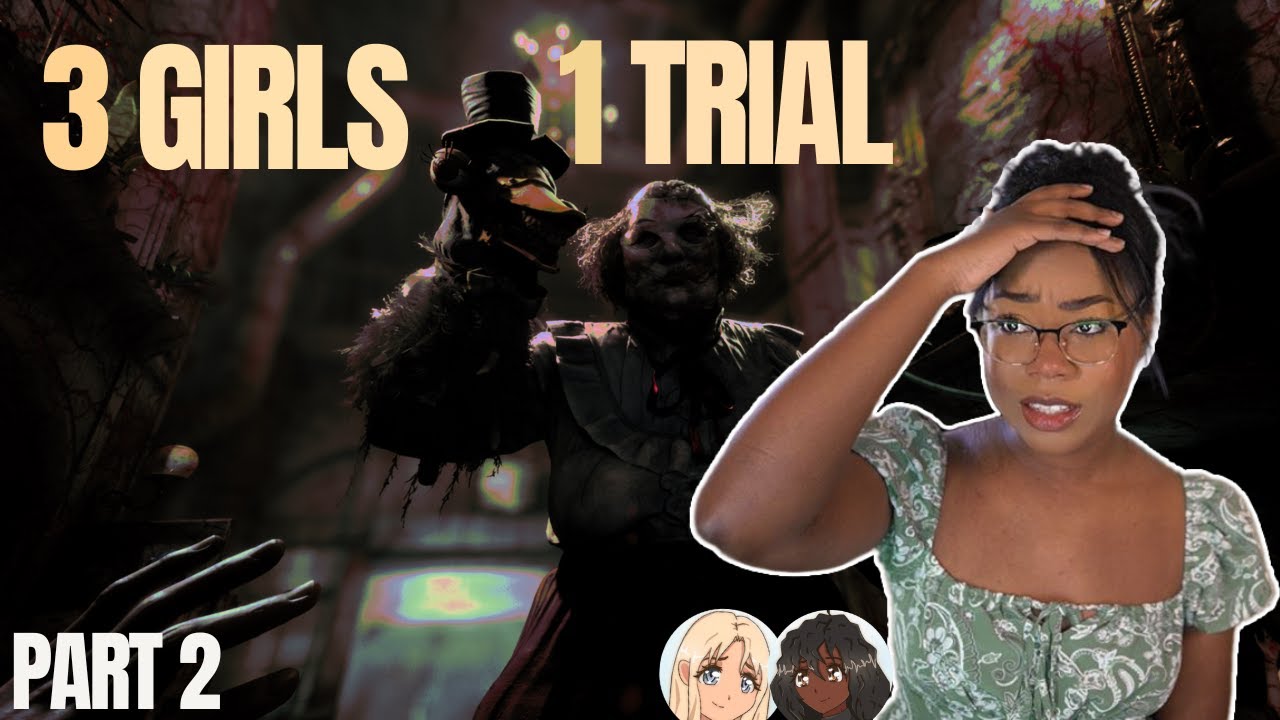 The #1 SCARIEST horror game | 3 GIRLS, 1 TRIAL pt. 2 - YouTube