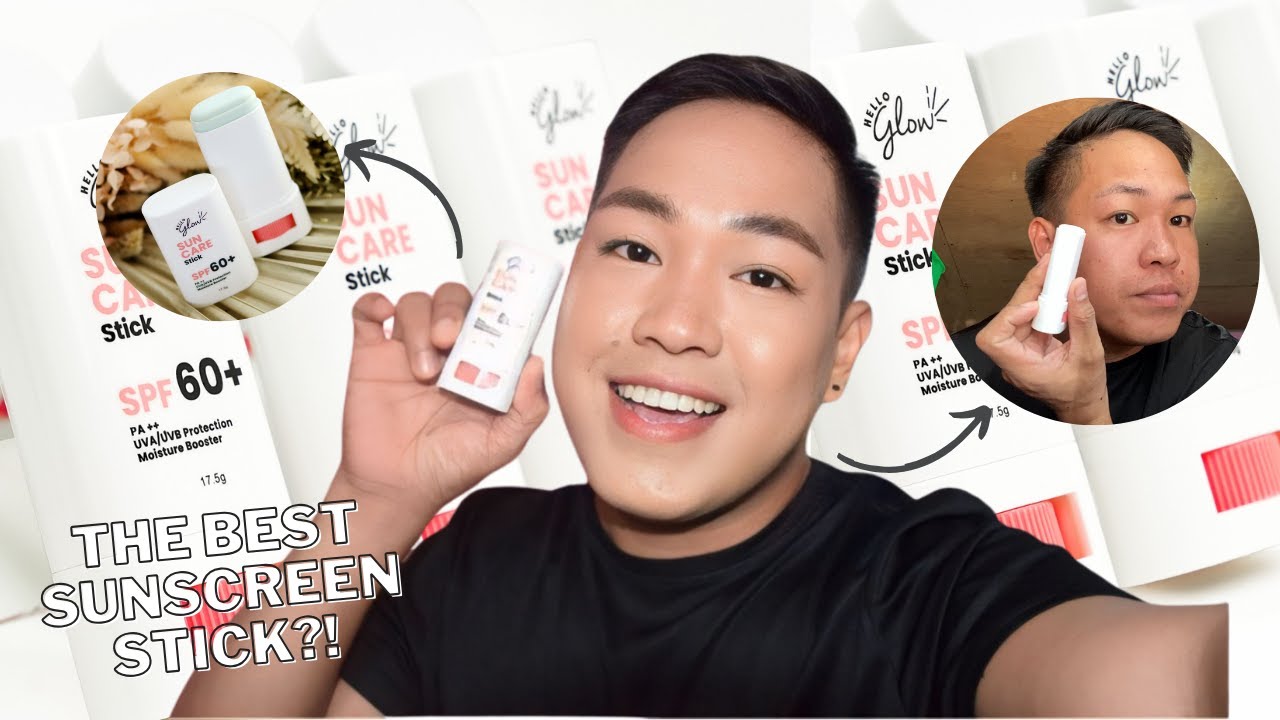 BEST SUNSCREEN ON STICK! HELLO GLOW SUNCARE STICK SPF 60 FULL AND ...