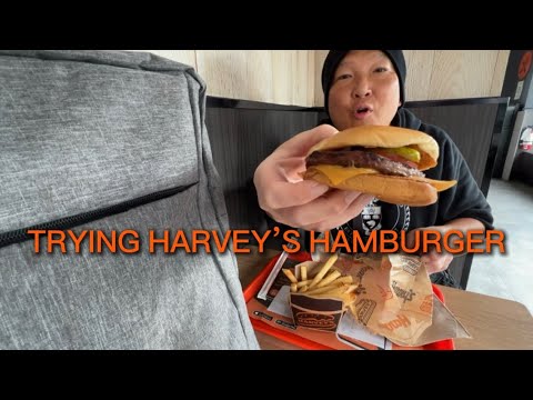 Trying Harvey’s Original Burger With Fries/Chips. - YouTube
