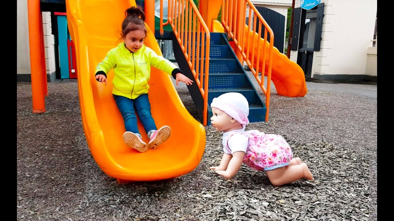 🌸Playing With Baby doll at the Playground - YouTube