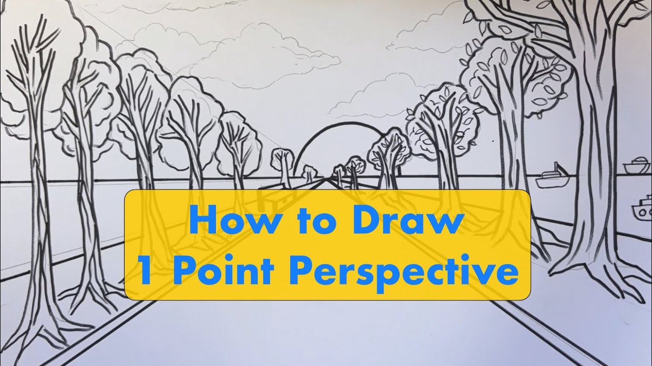 How to Draw 1 Point Perspective - YouTube