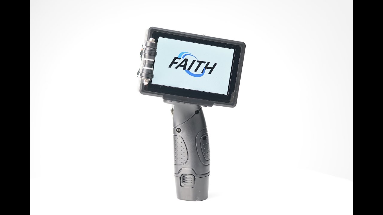 Faith handheld inkjet printer for different materials - YouTube