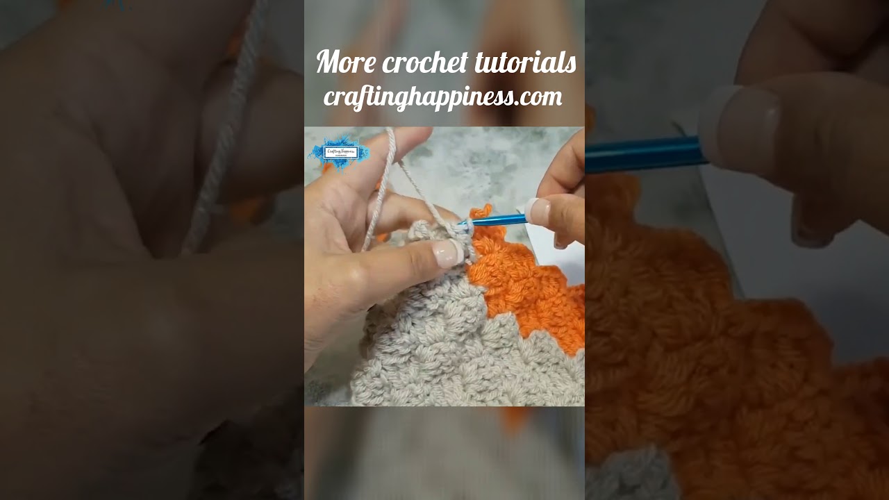Color Change In C2C Crochet | Crafting Happiness #shorts - YouTube