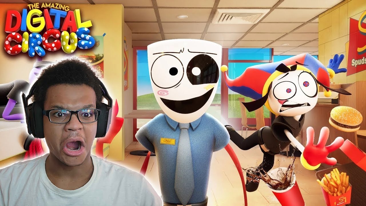 FAST FOOD HELL!!! | The Amazing Digital Circus Episode 4 Reaction - YouTube