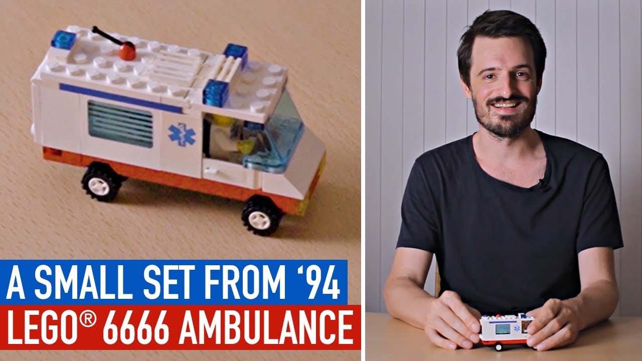 Talking & building 1994 LEGO® set 6666 "Ambulance" - YouTube
