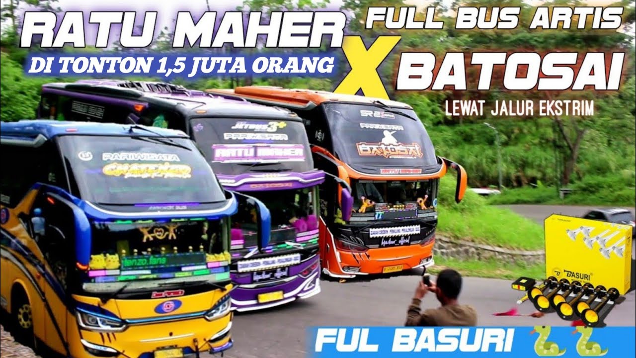 😱DUET AKTOR BASURI🐍SJM TRANS BATOSAI X RATU MAHER | FULL BUS ARTIS ...
