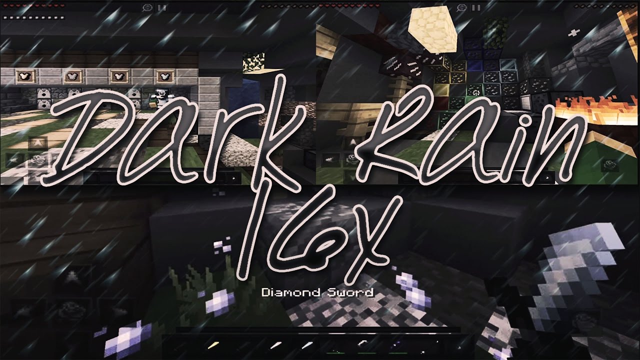 Dark Rain 20x ~ MCPE Dark PvP Texture Pack ~ 2017 - YouTube