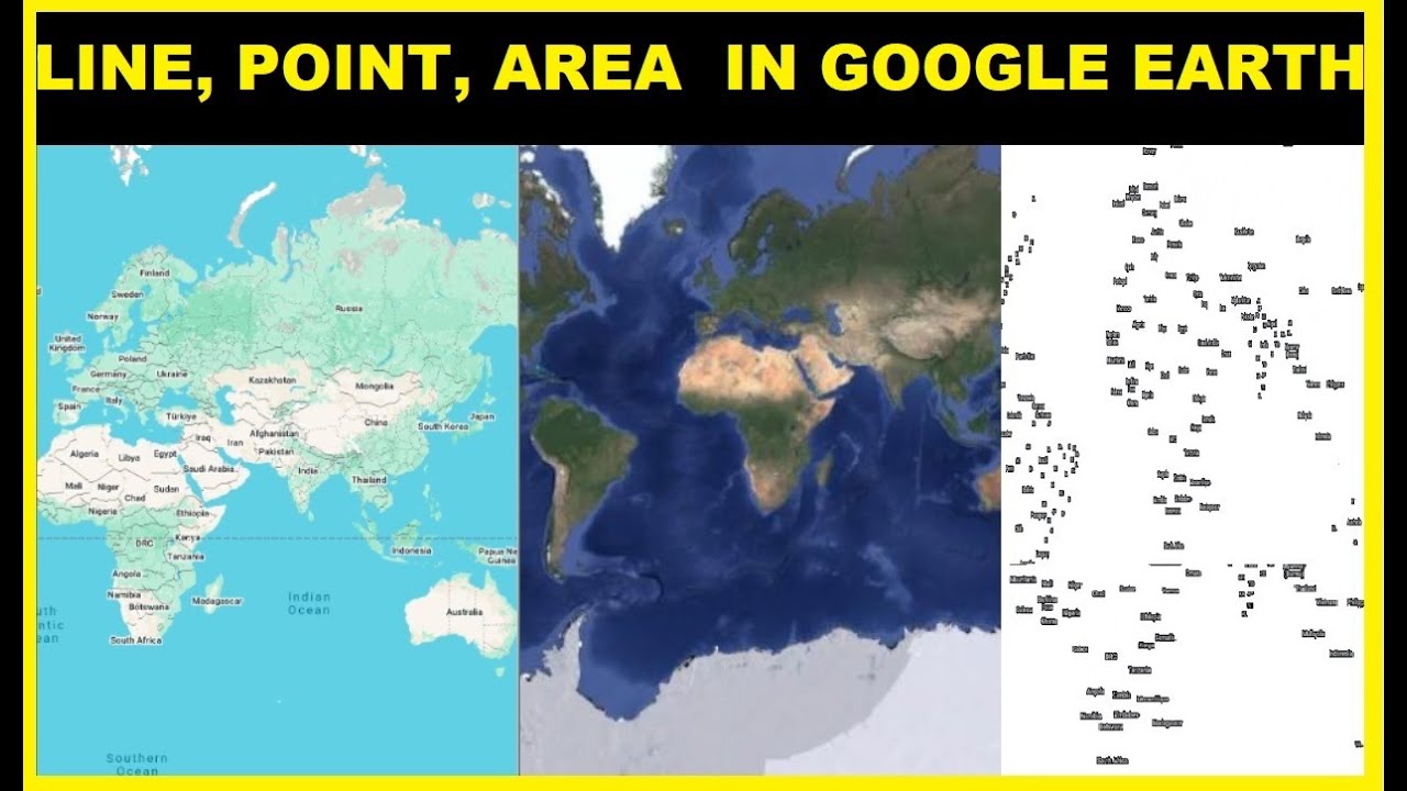 Google Earth Line, Point, Area Measurement | Add Google Earth Image ...