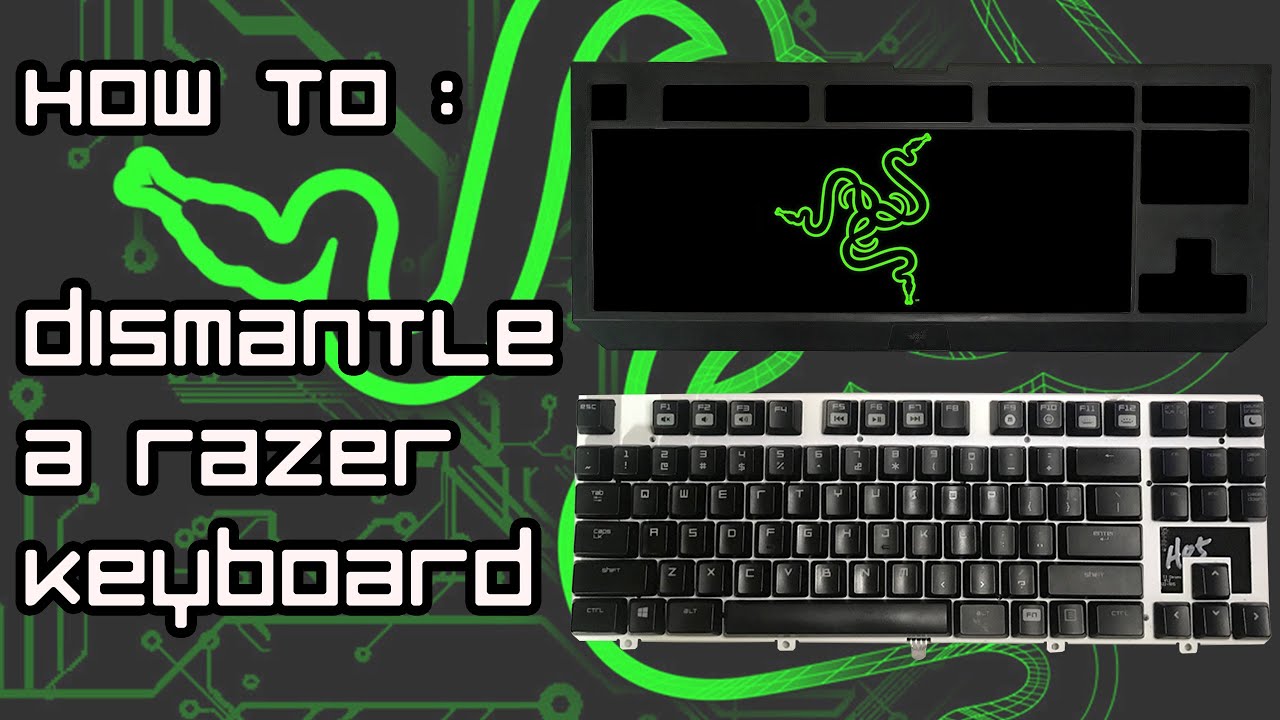 How to: Dismantle a Razer Keyboard [Blackwidow Tournament Edition ...