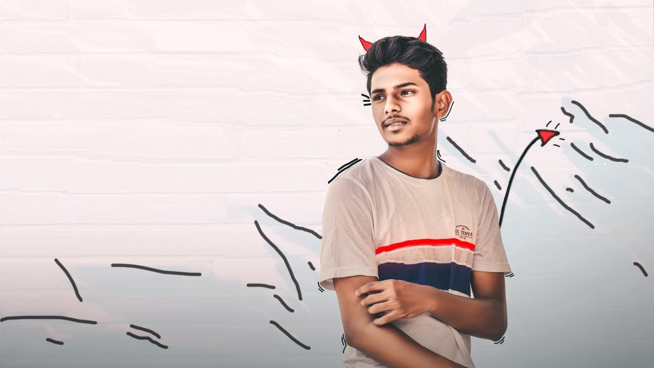 Outlines Devil Concept I Devil Photoshop tutorial - YouTube