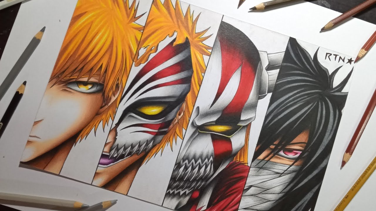 Ichigo ( hollow, vastolorde, mugetsu ) drawing - YouTube