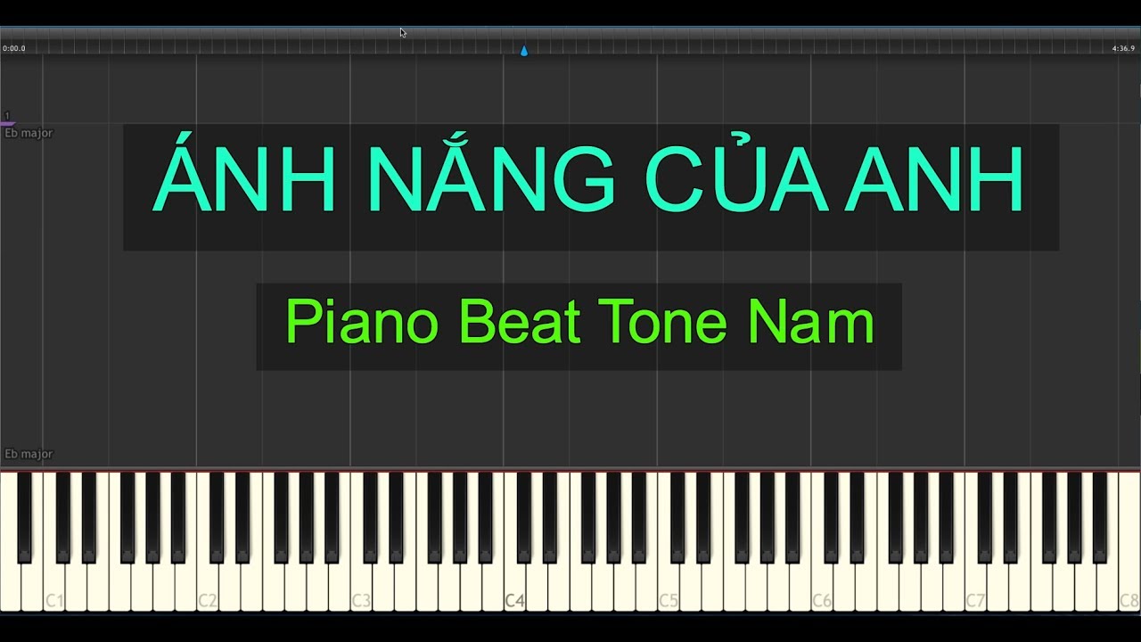 Ánh Nắng Của Anh - Beat Piano Tone Nam - Anh Nang Cua Anh - YouTube