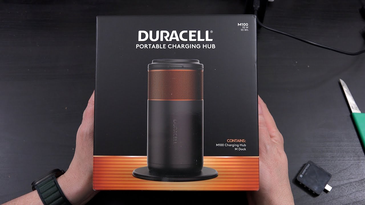 DURACELL M100 Power Station with Wireless Charging Dock - YouTube