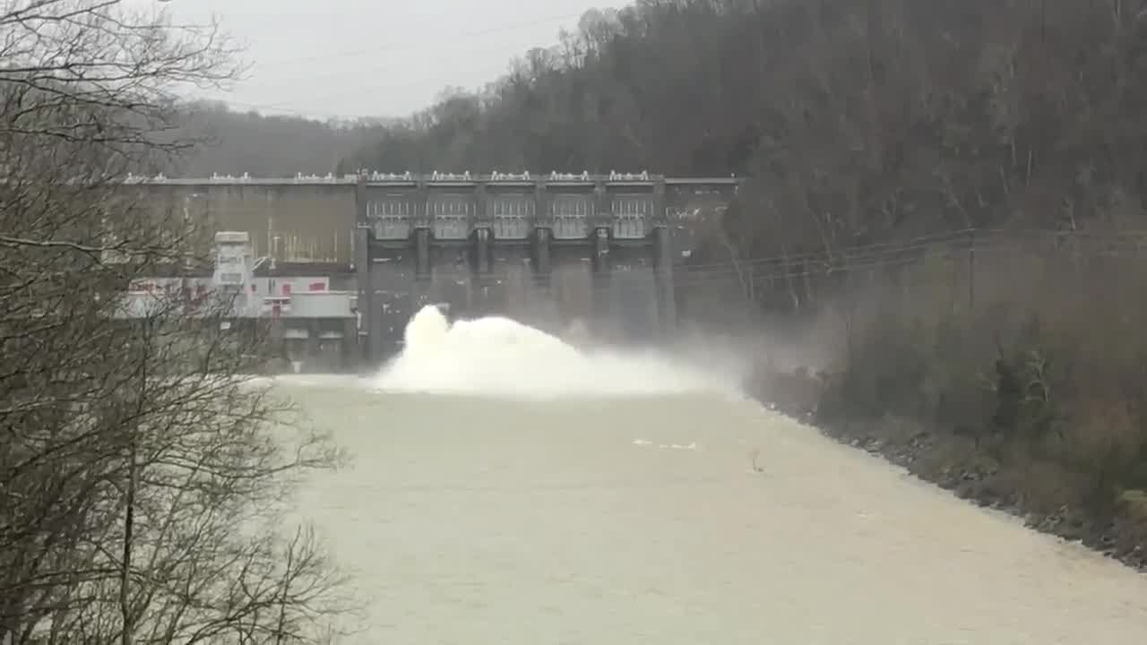 TVA video of water release at Boone Dam after heavy rains - YouTube