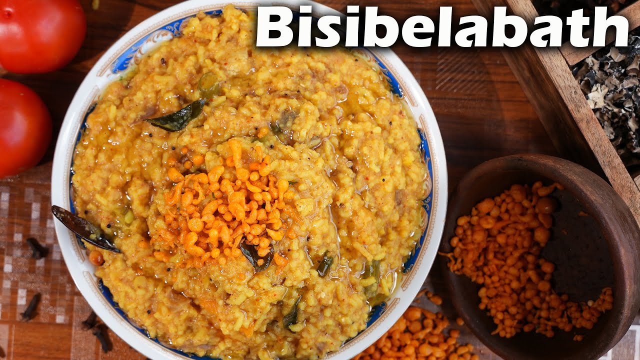 Karnataka Special Bisibelebath Recipe in Tamil | Different Style Tasty ...