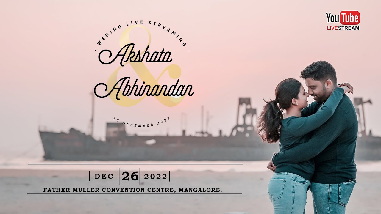 🔴🅻🅸🆅🅴 || AKSHATA WITH ABHINANDAN || WEDDING LIVE STREAMING || 26 ...
