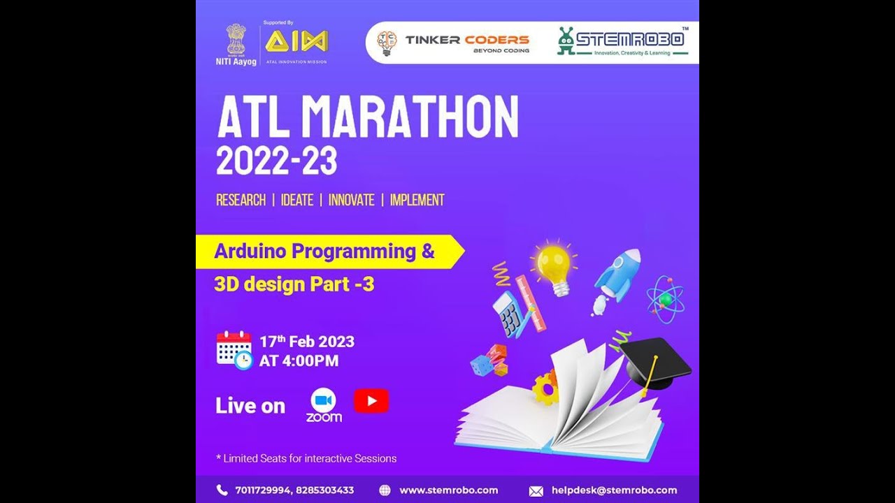 ATL Marathon | Ideation Session | Arduino Programming | 3D Designing | Robotics | Coding - YouTube