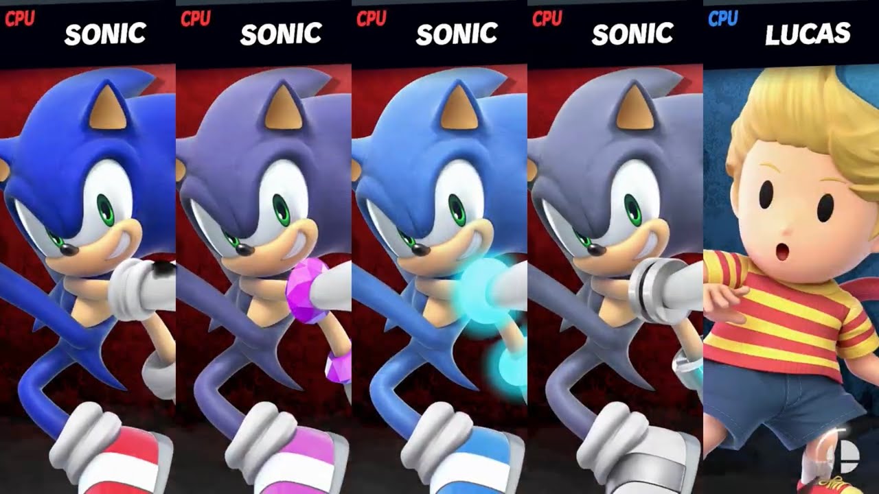 Super Smash Bros. Ultimate - Curse Lucas and his Star Storm. Sonic is ...