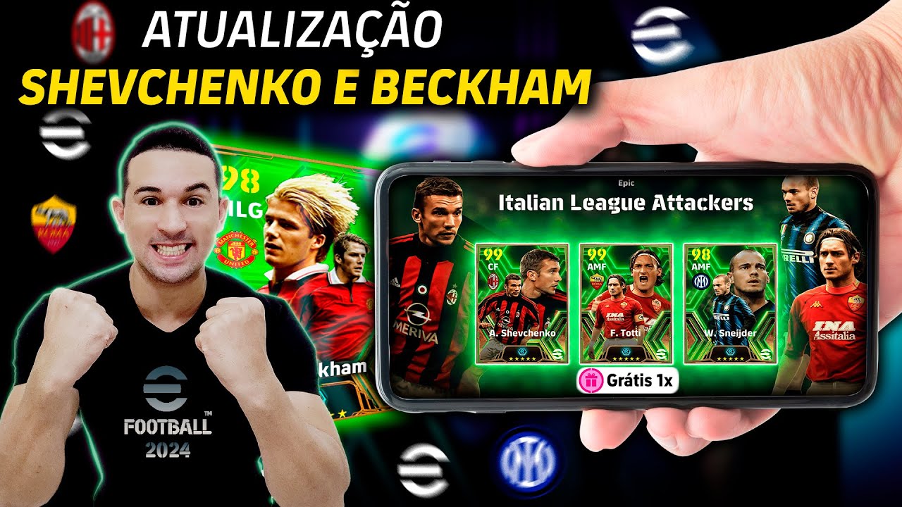 ATUALIZAÇÃO,CHEGOU SHEVCHENKO 102 COM GIRO GRÁTIS,DAVID BECKHAM VEM AÍ ...